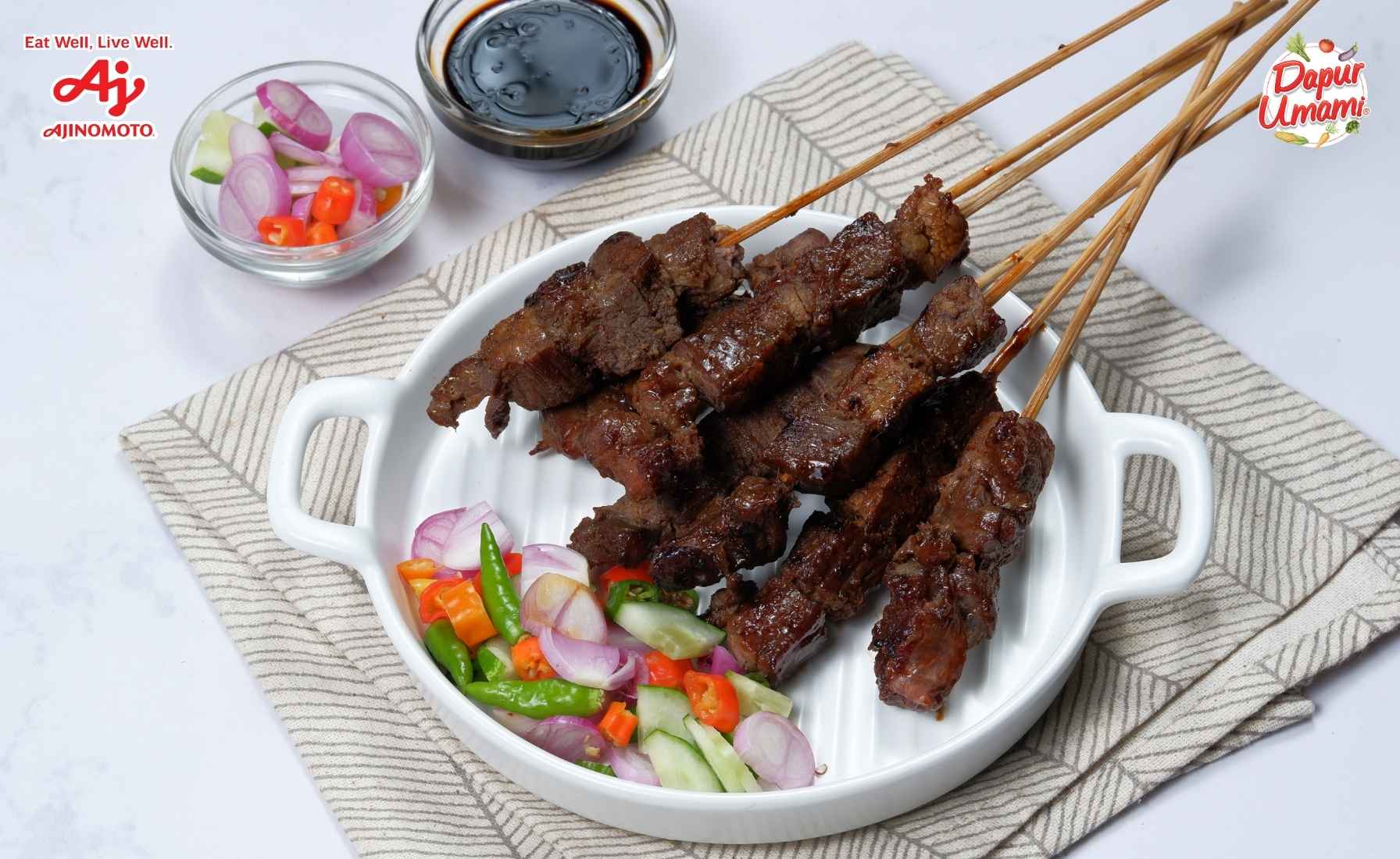 Resep Sate Daging Sapi Empuk Anti Gagal: Dijamin Nagih! - Dapur Umami