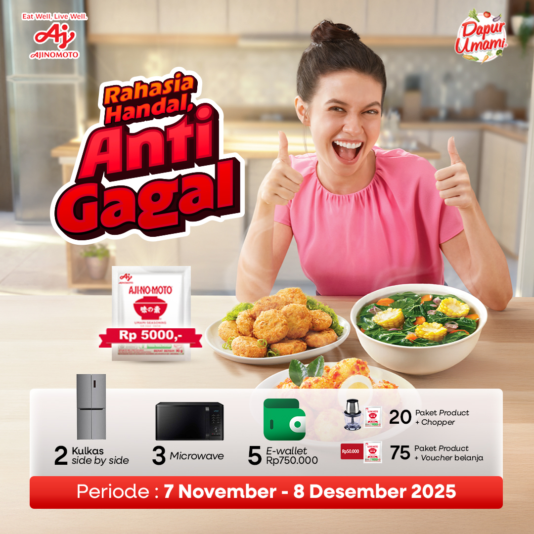 Buktikan #RahasiaHandalAntiGagal Pakai AJI-NO-MOTO® - Promo & Event - Dapur Umami