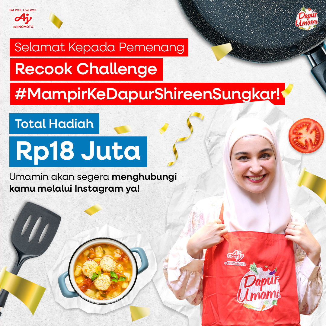 Pemenang Recook Challenge #MampirKeDapurShireenSungkar - Promo & Event ...