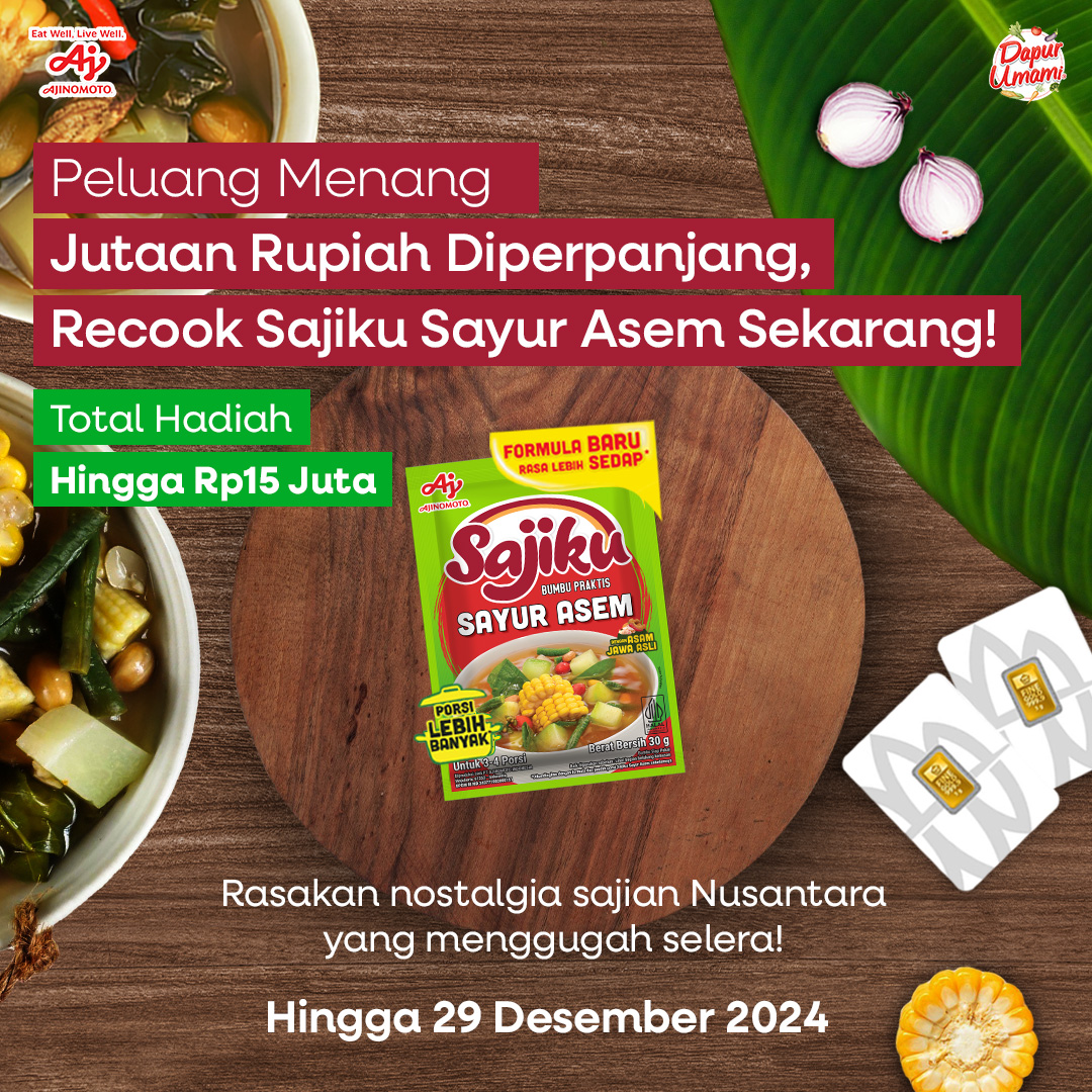 Sajiku® Sayur Asem Recook Challenge - Promo & Event - Dapur Umami