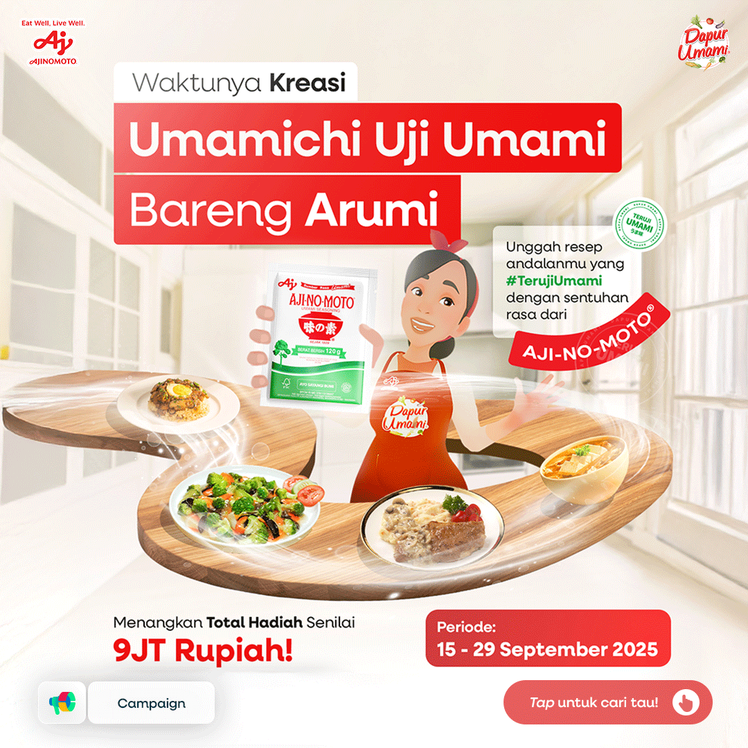 Umamichi Uji Umami Bareng Arumi dengan AJI-NO-MOTO®! - Promo & Event - Dapur Umami
