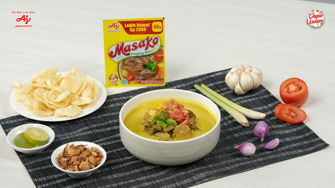 Resep Soto Daging Santan Kuning ala Masako® - Dapur Umami