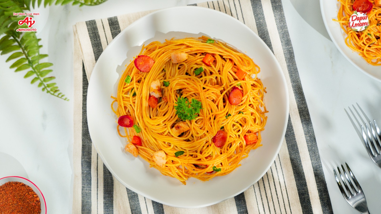 Resep Spaghetti Ayam Special ala Sajiku® - Dapur Umami